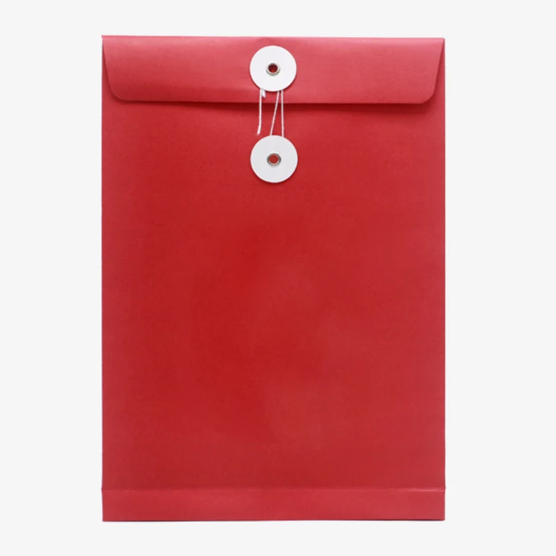 Handmade Red Paper Envelopes - A3 & A4 Sizes with String