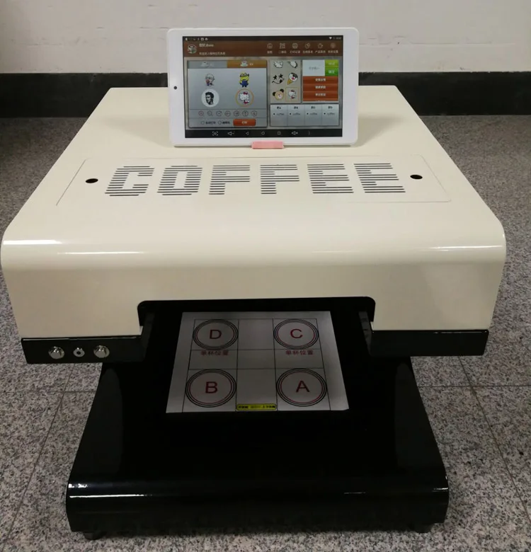 1-4 Cups Coffee Printer With Tablet - Buy Selfie Coffee Printer,Latte ...