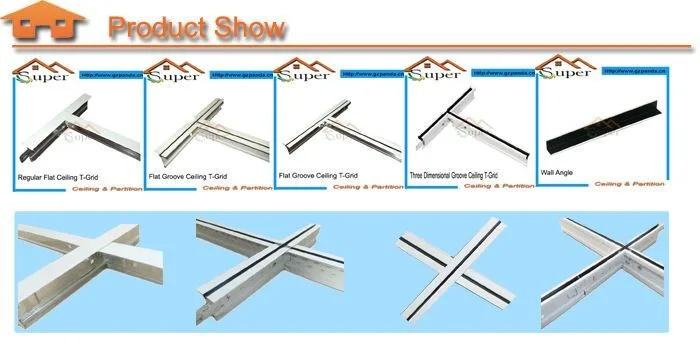Suspended Ceiling T Grid Profile Steel in Ceiling