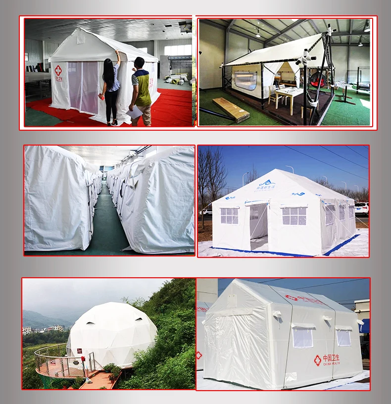 1000D Fabric Temporary Isolation Tents for Emergency Use