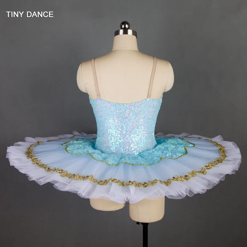 Dance Favourite Light Blue Sequin Spandex Professional Ballet Dance ...