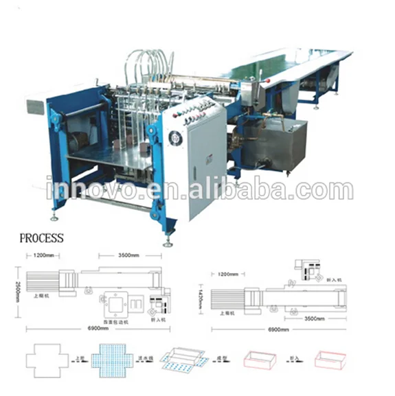 Semi-auto Gift Box Production Line/box Making Machine/rigid Box Making ...