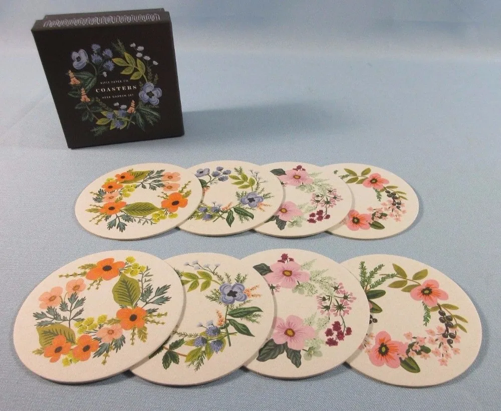 Promotional Advertising Beer Cup Mat, Round Pulp Board Absorbent ...