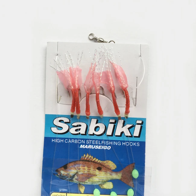 Sabiki Rigs Fishing Sabiki Lures Fish Skin with Luminous Beads| Alibaba.com