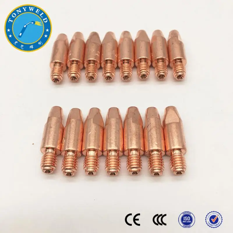 Copper Welding Tips MIG Contact Tip M6X28 MB25AK Torch