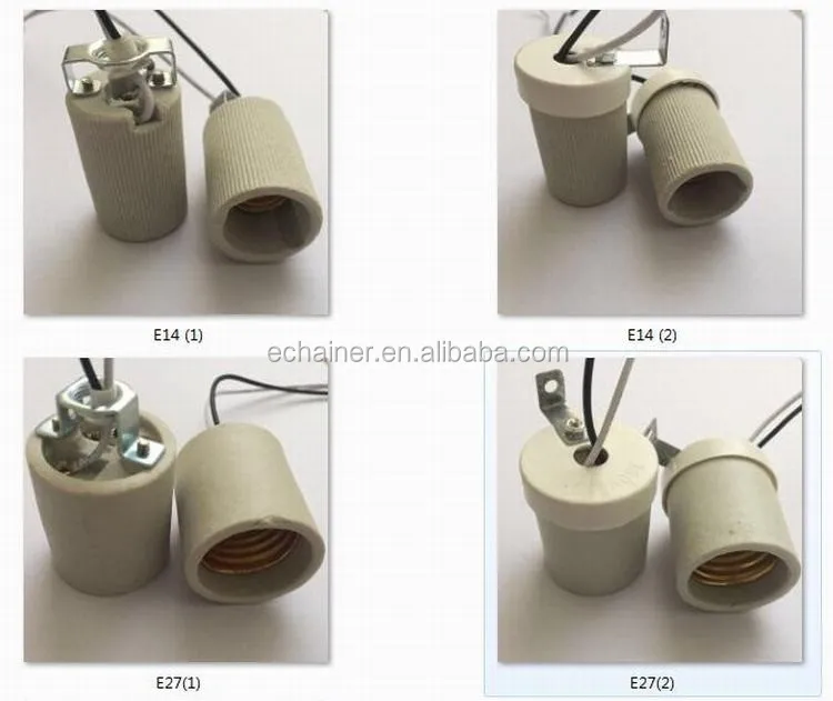 Ceramic Lamp Holder E14 Base Lamp Holder Lighting Fittings Accessories ...