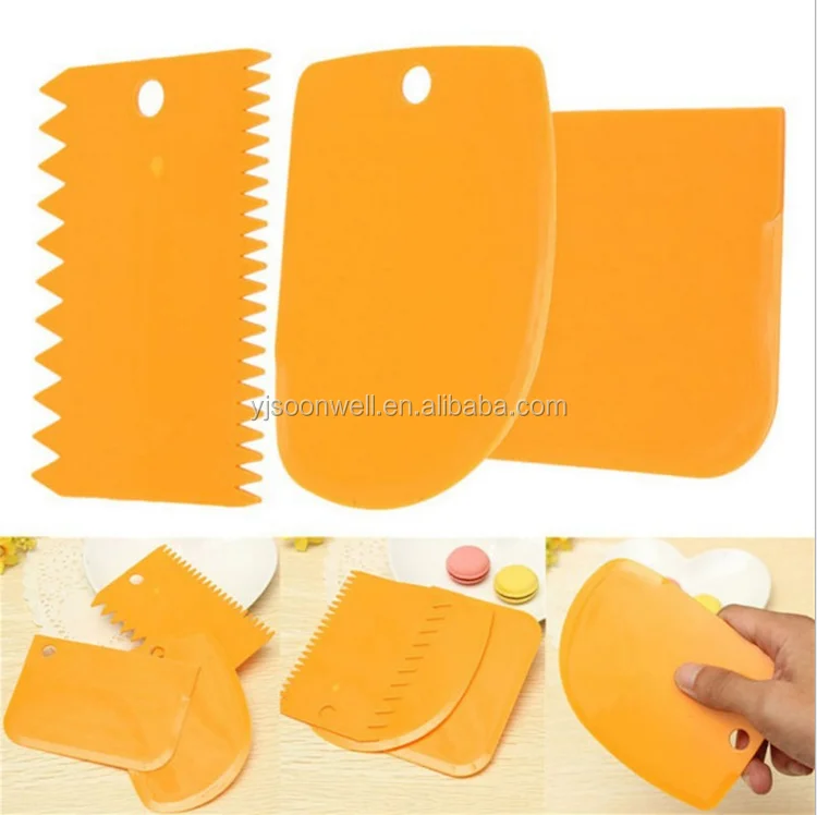 Plastic Cake Comb Set Of 3 Piece For Baking And Decorating Sw-ba68 ...