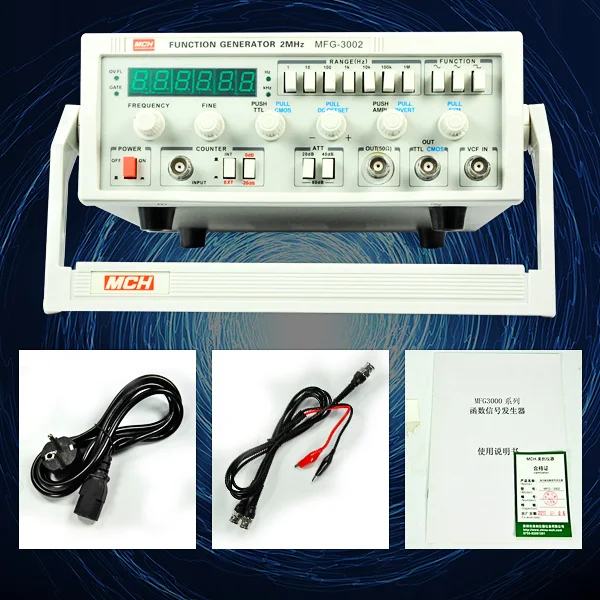 Mfg-3002 0.1hz-2mhz Digital Output Function Generator - Buy Function ...