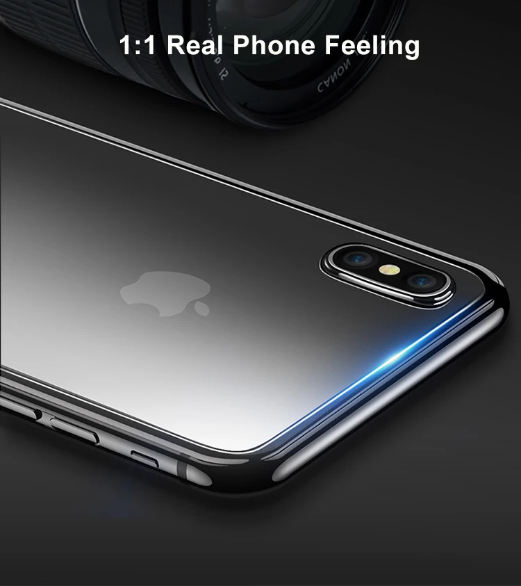 For Iphone X Front + Back Glass Protector 2.5d Ultra Clear Screen ...