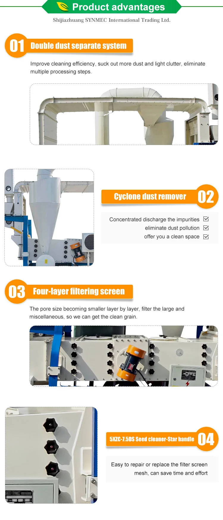 Grain Wheat Pre Cleaning Process Systems And Grading Machine - Buy ...