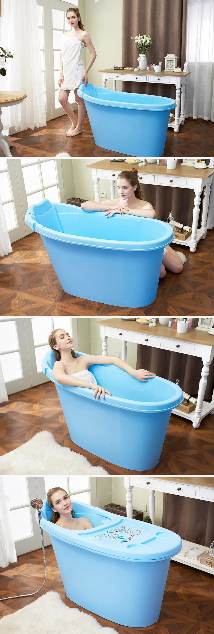 Sgs Test Passed Pp5 Plastic Portable Bathtub For Adults - Buy Portable ...