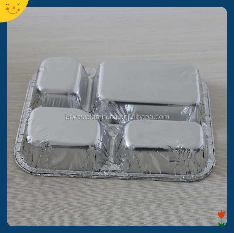 Food Packaging Aluminium Foil Tray Take Away Food Storage Container ...