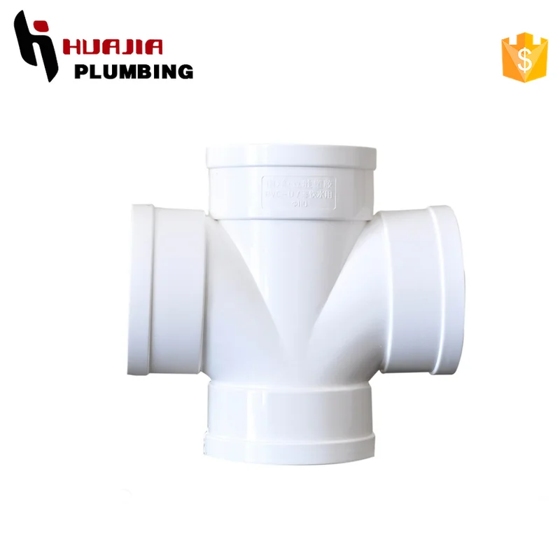 Jh0456 Pvc Double Tee Pvc Fittings Cross Tee Pvc Cross Tee - Buy Pvc ...