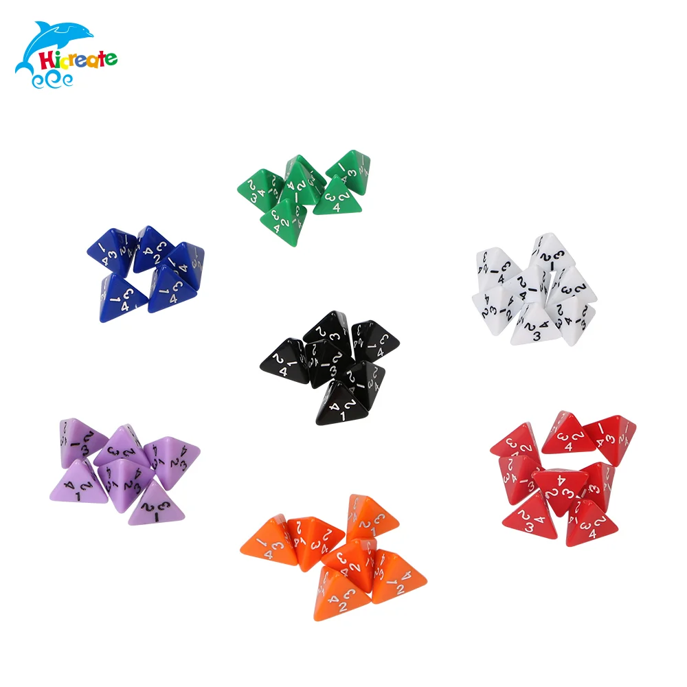 4 Sided Dice For Different Color Game Dice Custom Dice Factory - Buy 4 ...