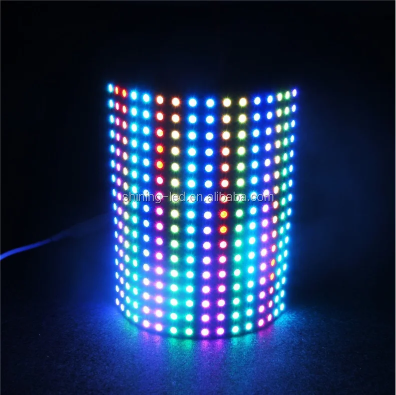 Bendable Flex Pixel Matrix Programmable Led Display Screen 8*32/16*16/8 ...