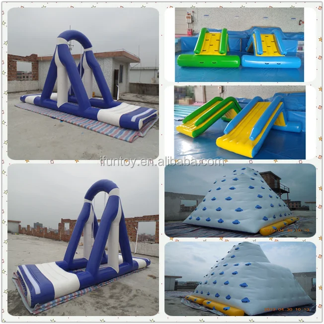 Inflatable Pool Iceberg Float Slide for Lake & Sea Water Sports ...