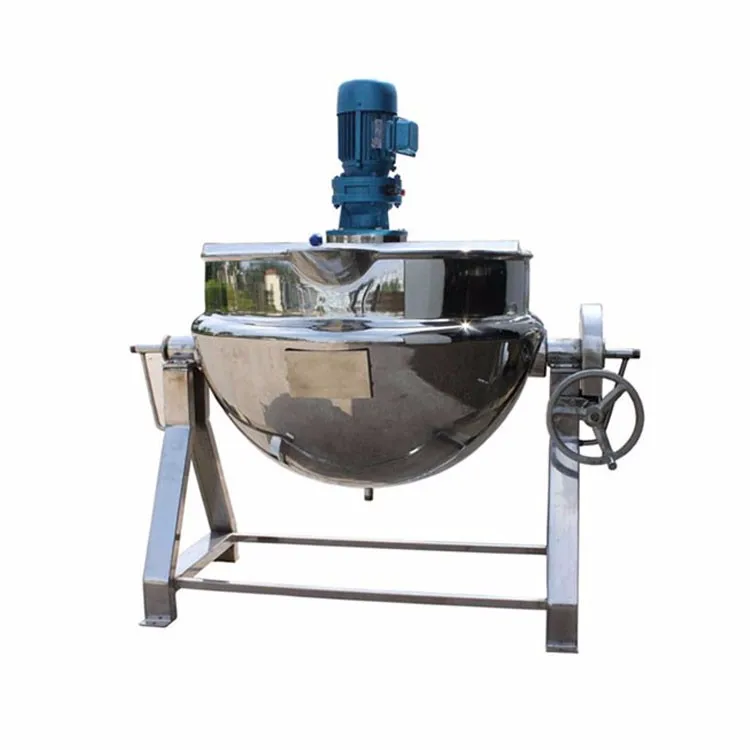 200 Liter Industrial Double Jacket Mixer Steam Jacketed Kettle Cooking ...