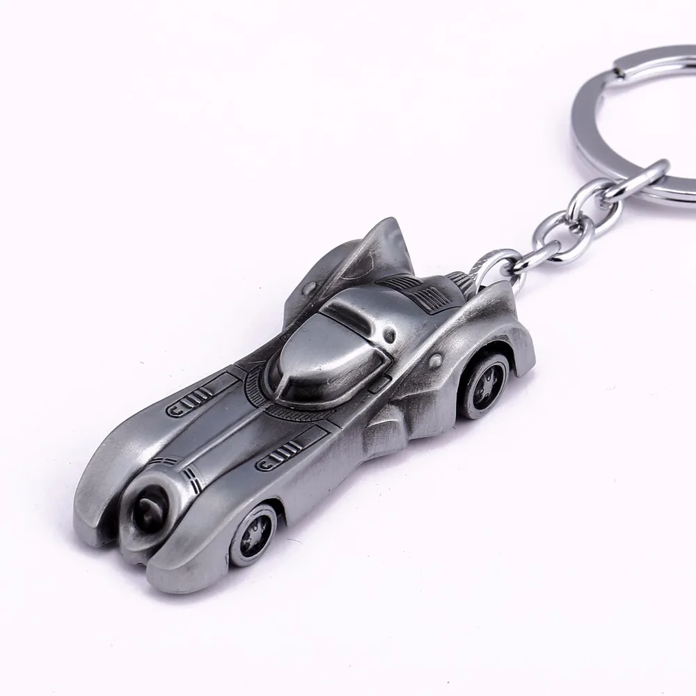 The Dark Knight Car Keychain Batmobile Man V Alloy Pendant Toy Keyring ...