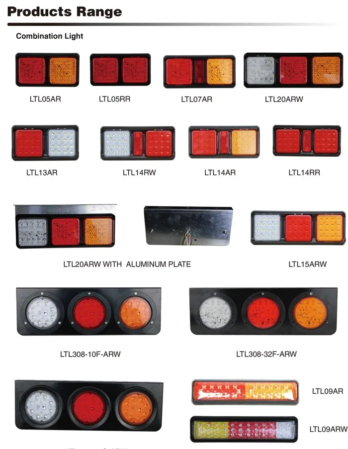 24 Volt Truck Lights Led Truck Combination Trailer Tail Light - Buy 24 ...