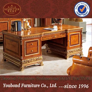 0062 Latest Extravagant Antique Executive Office Table Design,Luxurious ...