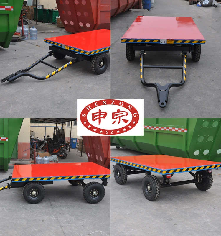 1ton 2ton 5ton Small Flatbed Turntable Trailer For Transportation - Buy ...