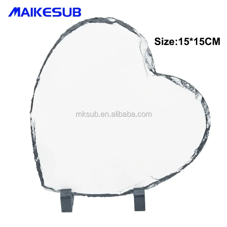 Heart Shape Rock Slate Sublimation Photo Frame Best Selling Heat ...