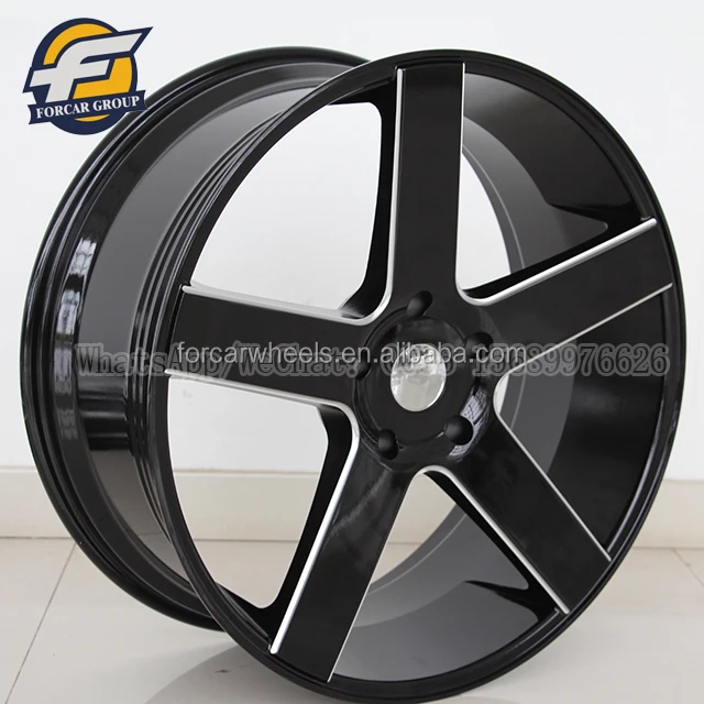 China Custom 22 24 Inch Alloy Wheels 5/6 Hole Pcd 100~139.7 Black And ...