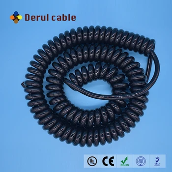 2 Core 3 Core 4 Core 5 Core 6 Core 7 Core Pvc/pu Spiral Cable,Spiral ...