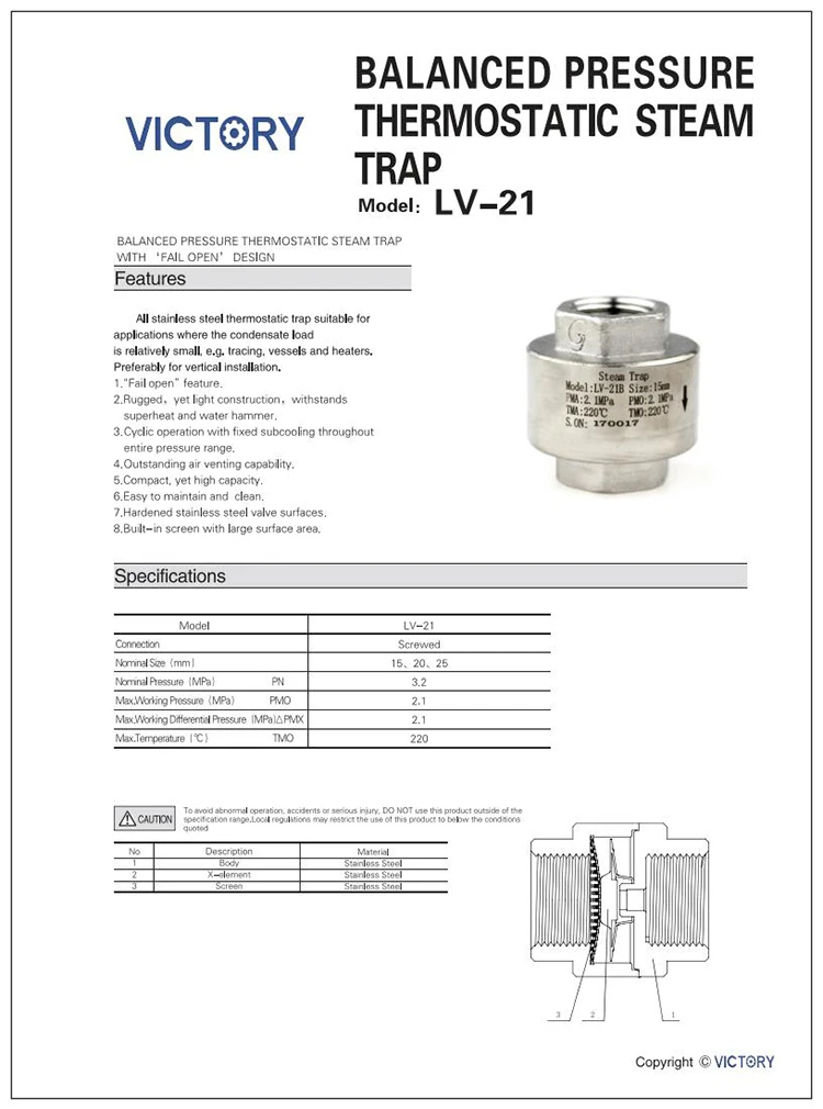 Thermostatic Steam Trap Tlv Steam Traps Mst-21 1/2" - Buy Mepco Steam ...