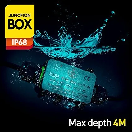 Outdoor Rj45 Junction Box Waterproof Ip68 M686-2 With 2 Cable Glands ...