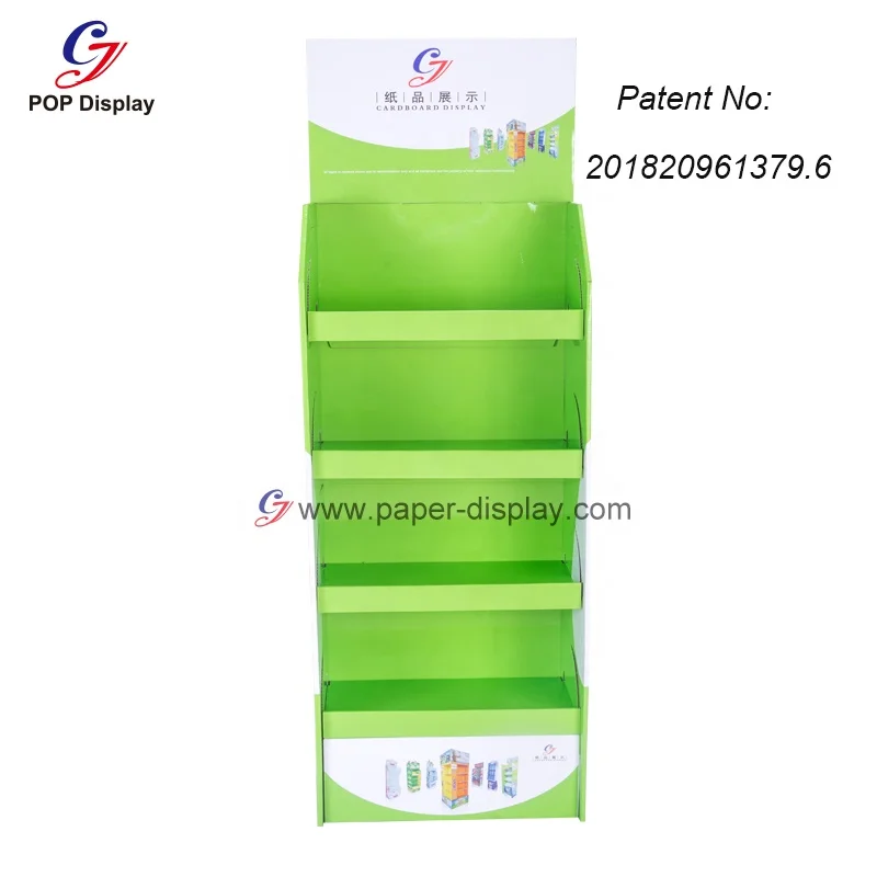 Customized Logo CYJ Foldable Paper Display Shelf
