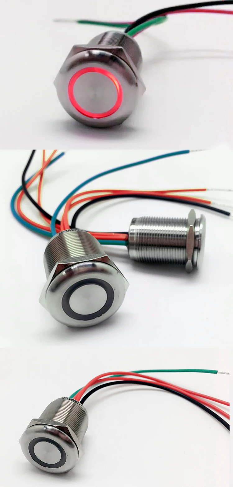 12v Ring Dimming Led Touch Button Switch For Panel - Buy Touch Switch ...