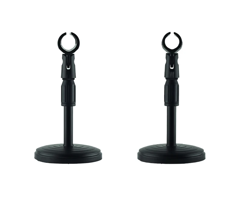Round Base Desktop Table Microphone Stand with Clip OEM