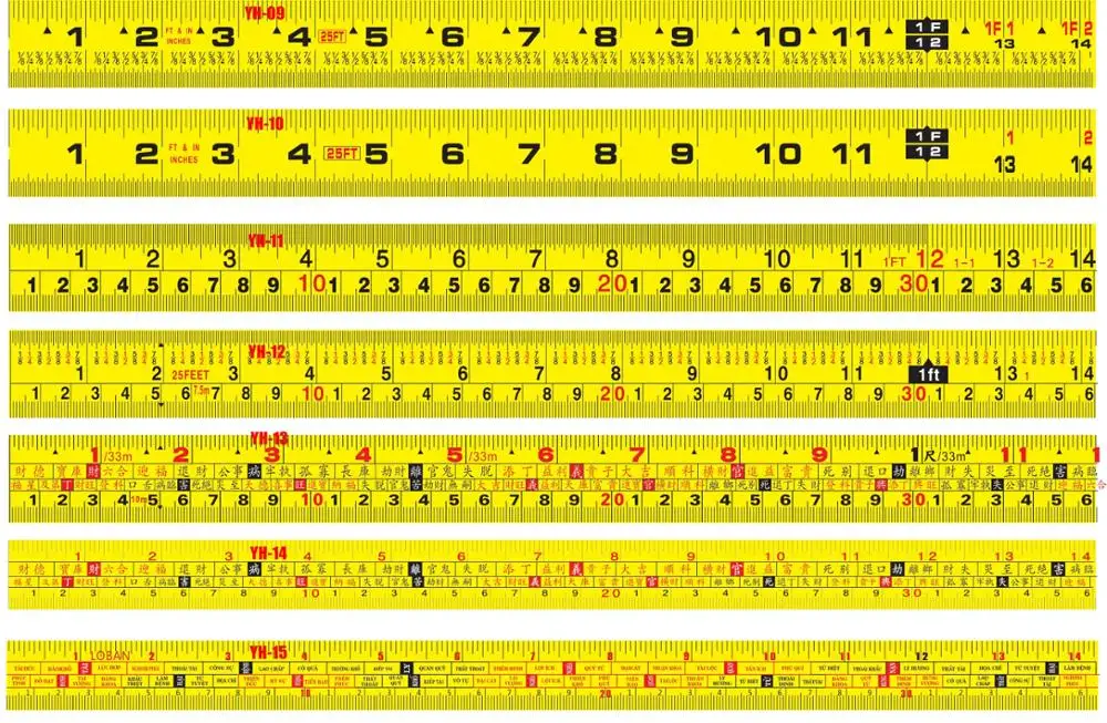 Cinta Métrica Ecológica Y De Medición De Cuchillas En Pulgadas - Buy Cinta Métrica,Cinta Métrica ...