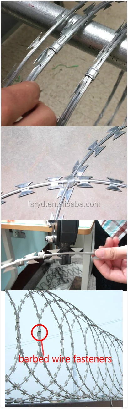 Cheap Galvanized Clips Razor Wire /razor Barbed Wire Clip - Buy Clips ...