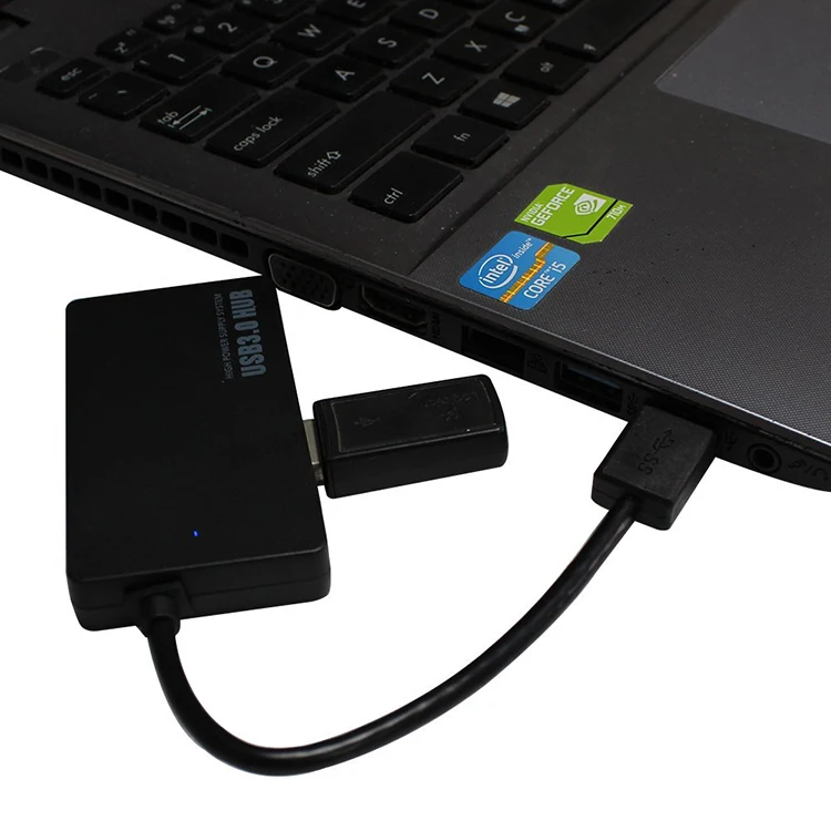 With External Power Port No Driver Needed Ultra Thin 4 Port Usb 3.0 Hub ...