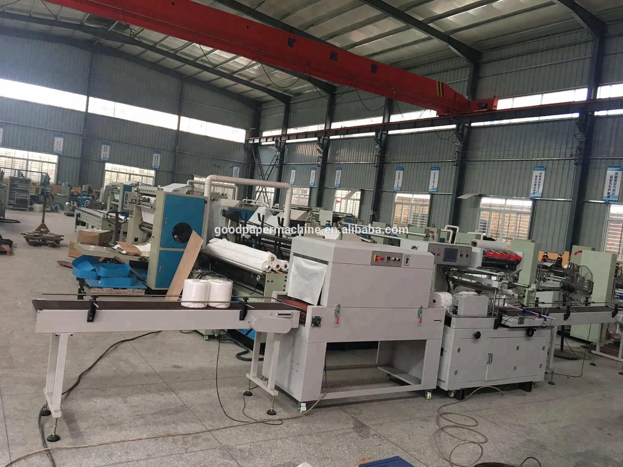 Automatic Heat Shrinking Small Bobbin Paper Maxi Jumbo Roll Toilet ...