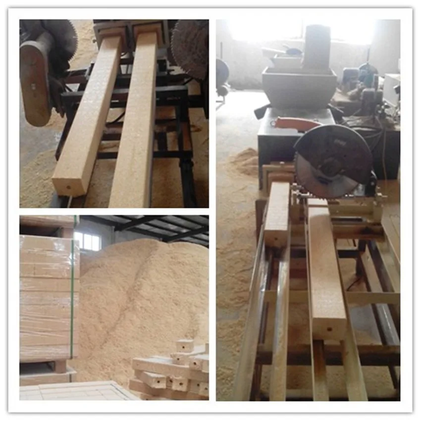 100x115mm Wood Chip Block Pallet Foot - Durable & Versatile