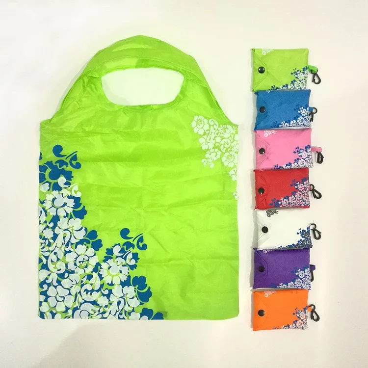 With Square Pouch Cheap Nylon Recycle Foldable Tote Bag - Buy Recycle ...