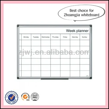 Office Magnetic Wall Mounted Planner Monthly White Board - Buy Monthly ...