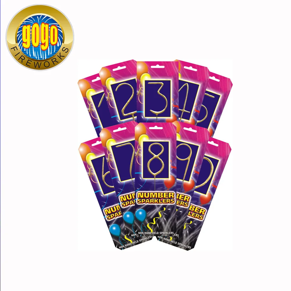 Hot Selling Sparklers Fireworks With Number And Letter Sparklers Nice ...