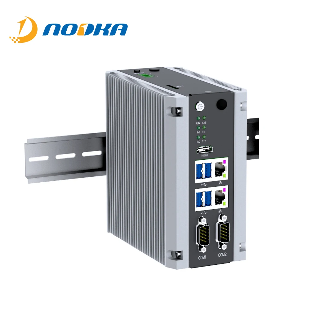 Industrial Mini Pc 6 Lan Port Din Rail Apollo Lake J3355 Embedded Pc ...