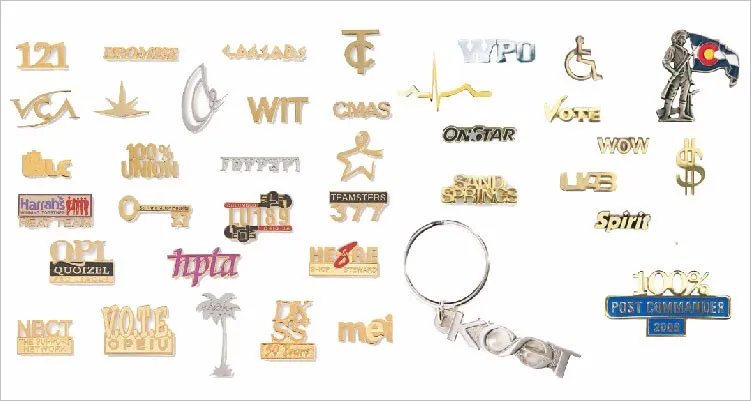 Custom Design Name Pins Alphabet Monogram Metal Letter Brooch Pin ...