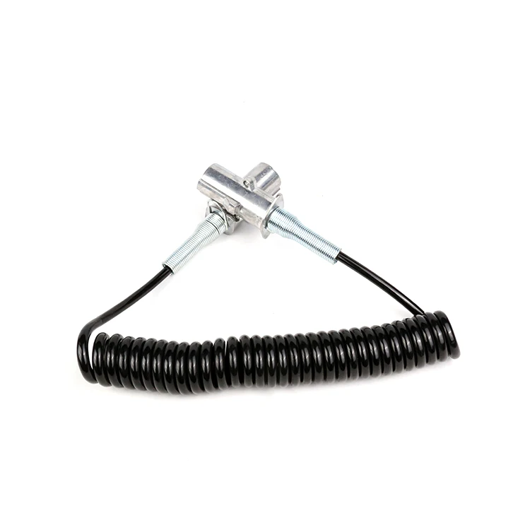 European 7 Ploe Spiral Truck Cable Spring Electric Cable Trailer Cable ...