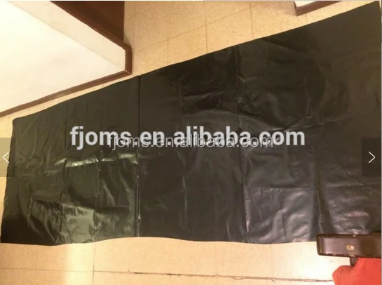 1000 Gauge Thick Black Plastic Polyethylene Sheeting Rolls - Heavy Duty ...