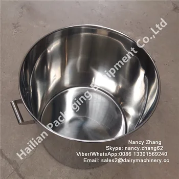 Cylindrical Stainless Steel Pail Bucket With Airtight Cap - Buy Bucket ...