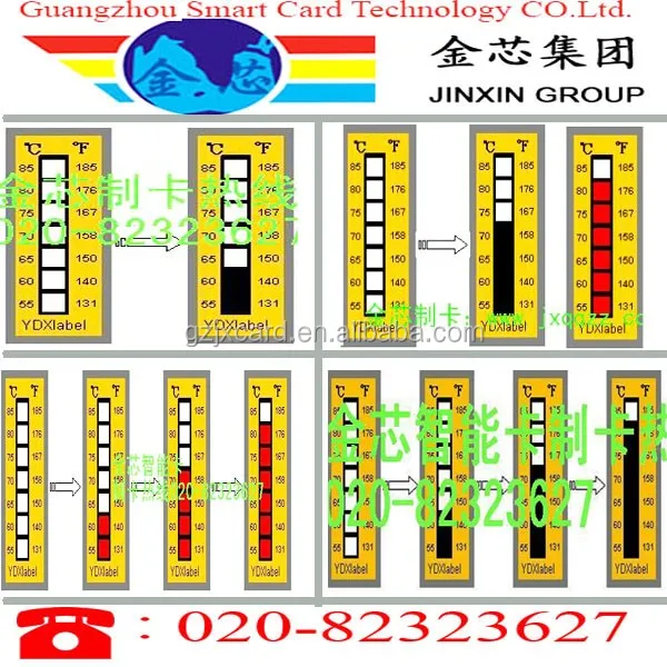 72 Degrees Thermal Paper Temperature Recorder Temperature Sensor Labels ...