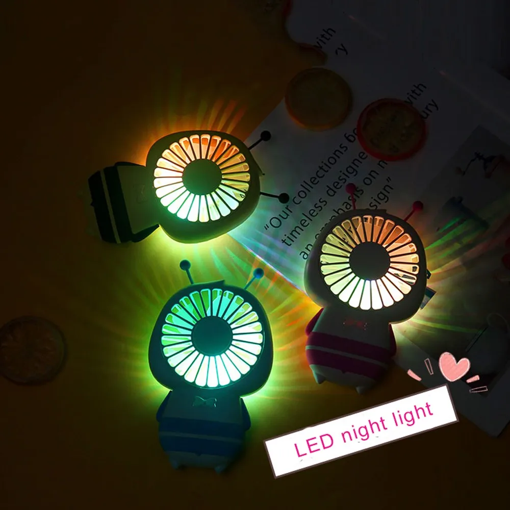 Newest Cute Bee Portable Led Rechargeable Battery Handheld Usb Mini Fan ...
