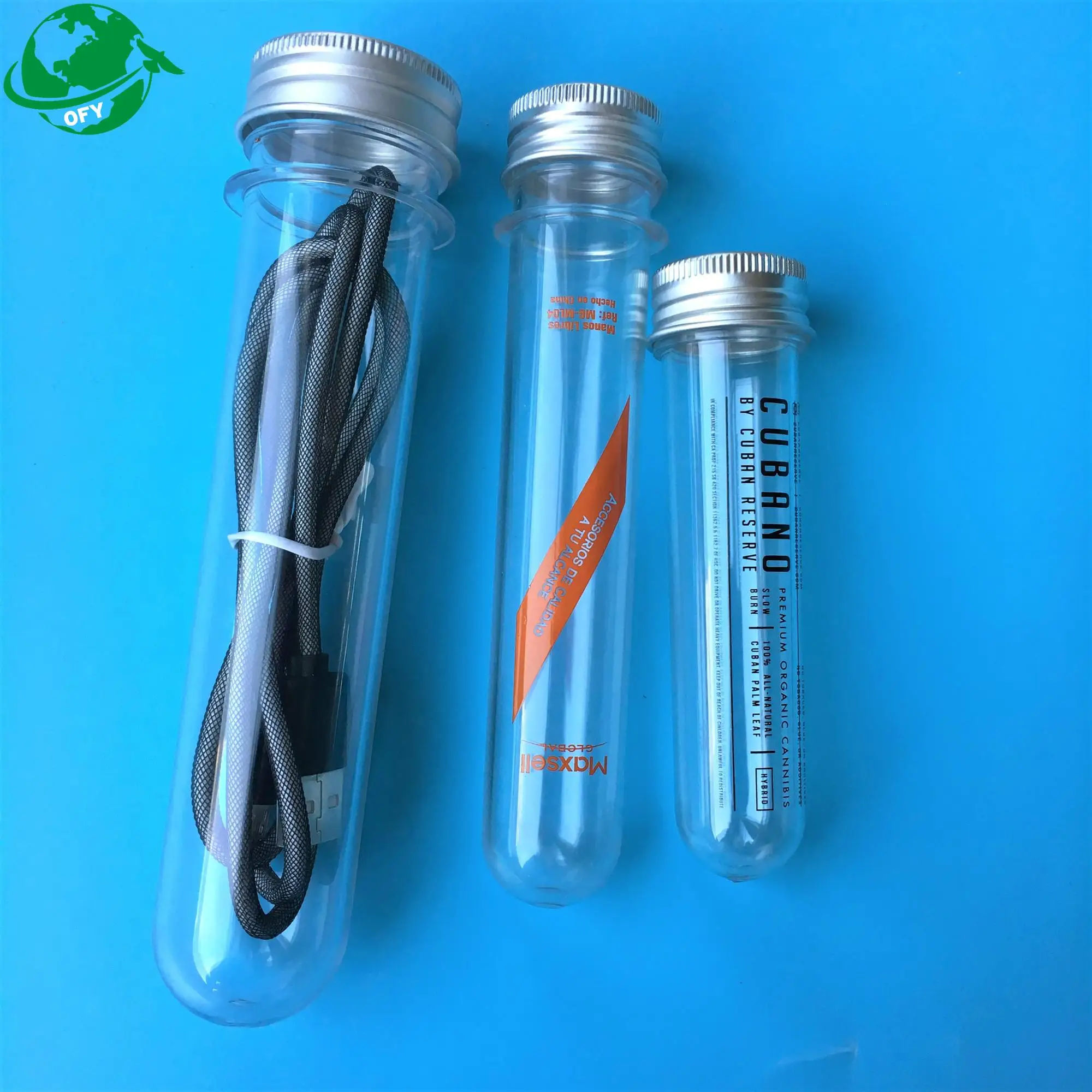 Plastic Clear Pet Test Tube Bottle With Screw Cap - Buy Plastic Pet ...