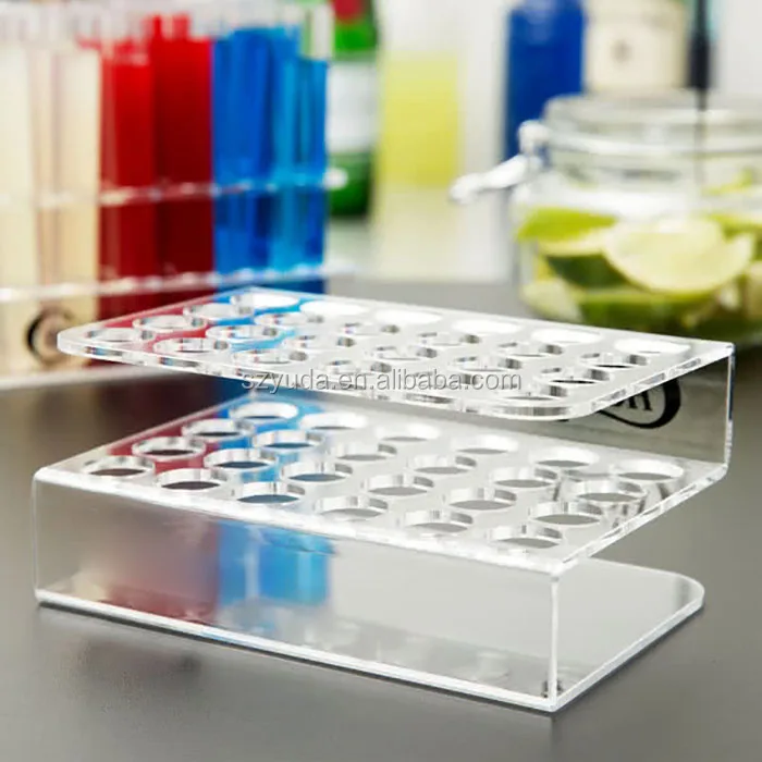 Acrylic Test Tube Compartments Tray Clear Several Compartments Acrylic ...